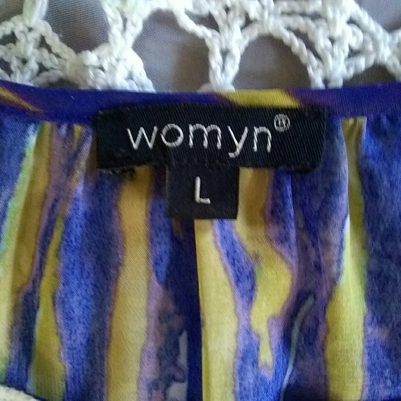 Womyn | Tops | Womyn Abstract Print Boho Designer Tunic | Poshmark